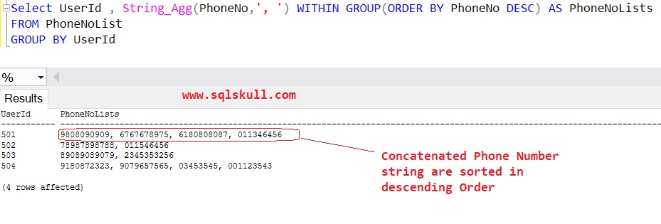 Sql Server String Agg Function Sql Bi Tutorials