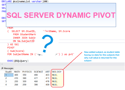 Sql Server Dynamic Pivot Sql Bi Tutorials
