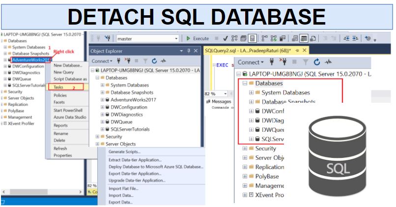 Sql Detach Database Sql Bi Tutorials