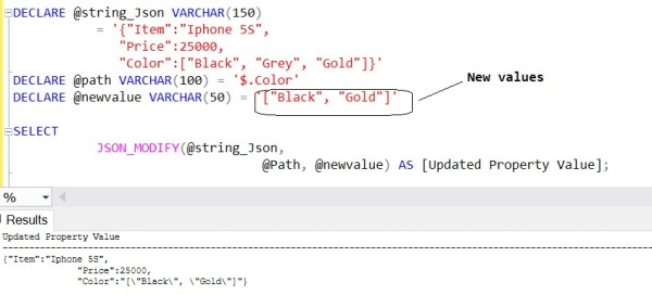Sql Json Modify Function Sql Bi Tutorials