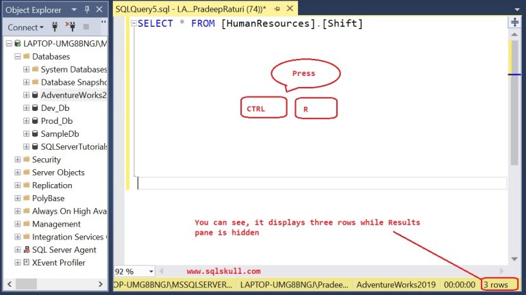 Ssms Keyboard Shortcuts Sql Bi Tutorials